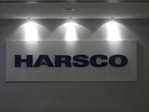 Harsco Reception Logo | AAA Business Solutions
